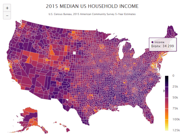 Us Income Map By County Maps Compare Low Income With High HIV Rates