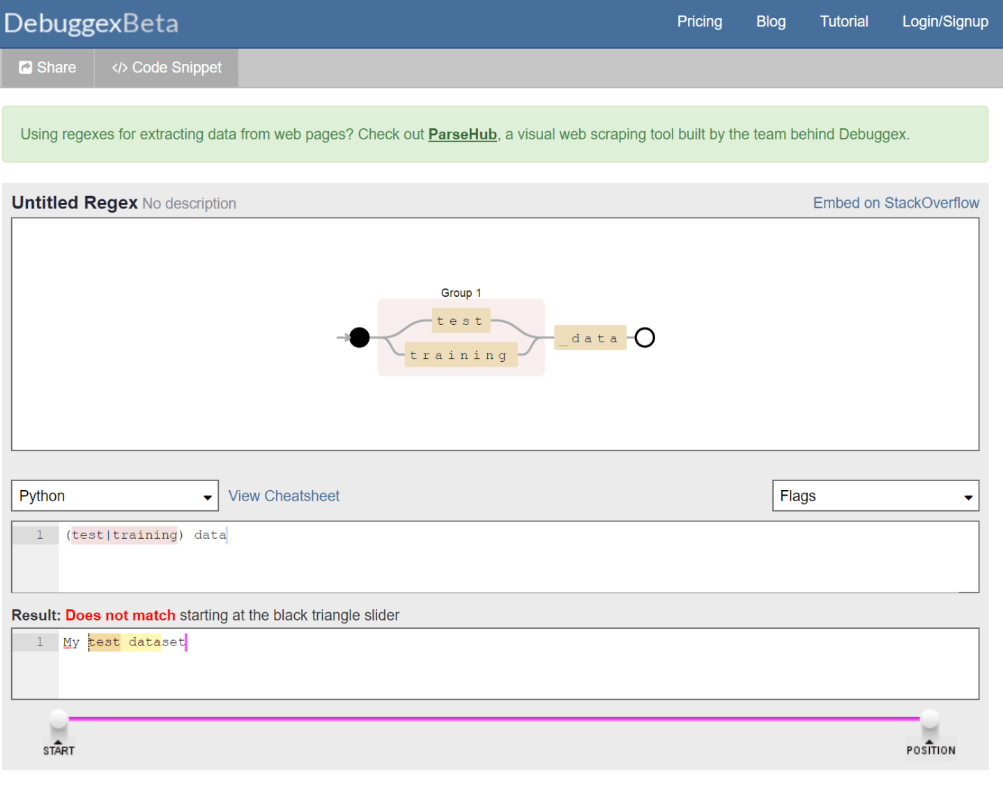Debuggex: A regular expression testing tool – paulvanderlaken.com
